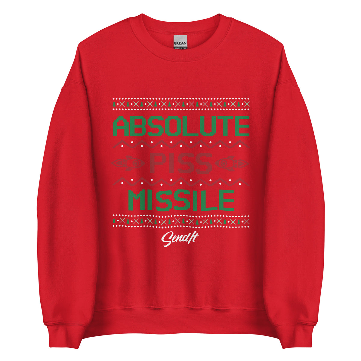 Piss Missile Ugly Sweater – SEND IT ™ OFFICIAL